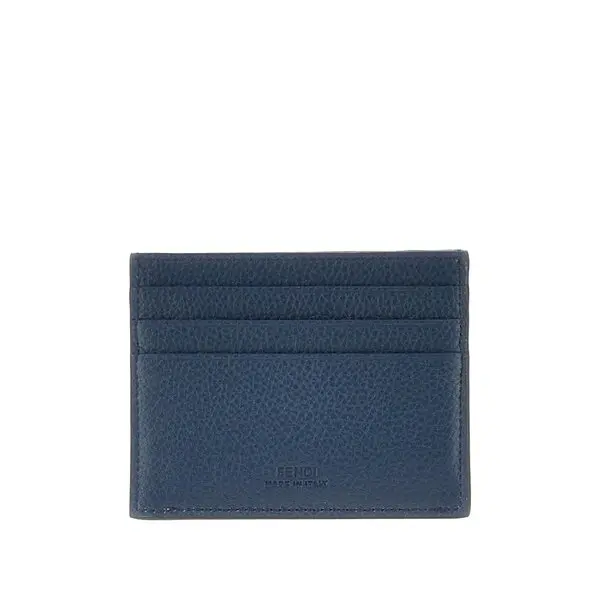 Fendi Lui' Grained Leather Cardholder