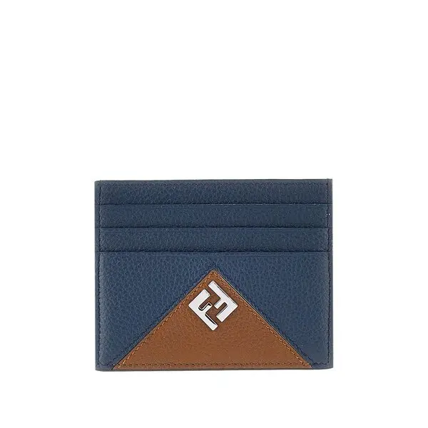 Fendi Lui' Grained Leather Cardholder