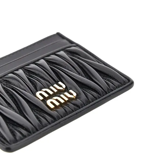 Miu Miu Matelassé Nappa Leather Cardholder