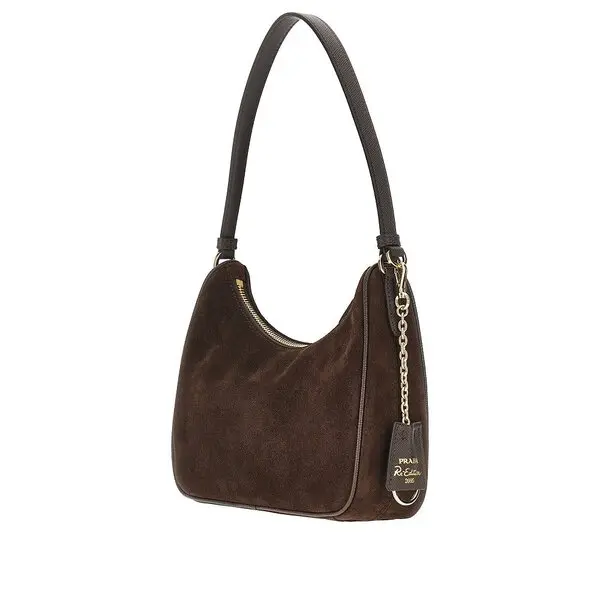 Prada Suede Leather Re-edition 2005 Shoulder Bag