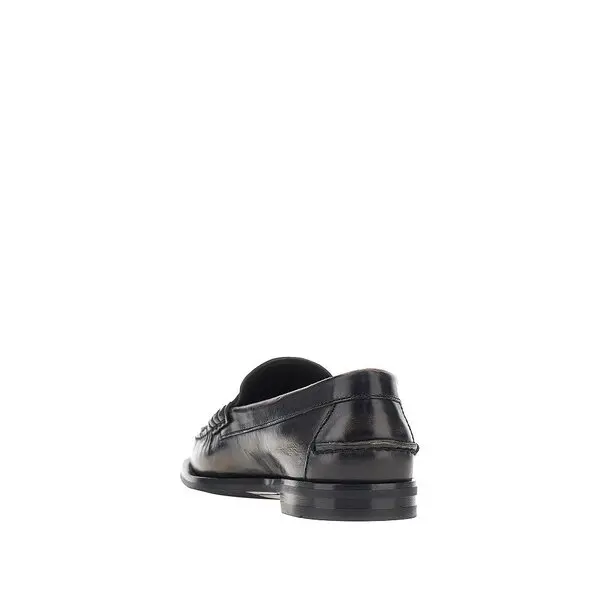Prada Antique Finish Leather Loafers