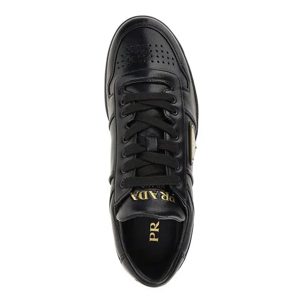 Prada Downtown Nappa Leather Sneakers - Black