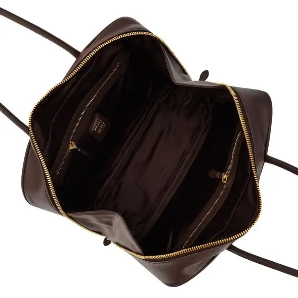 Miu Miu Beau Leather Bag With Embossed Logo