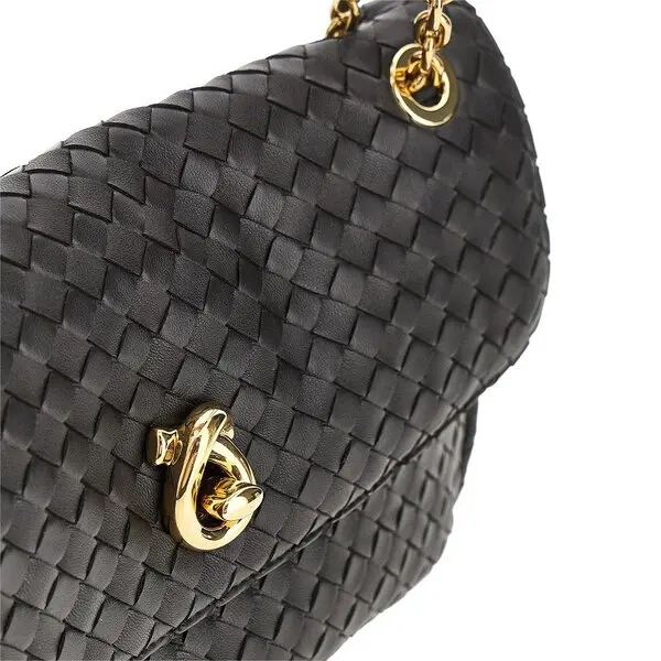 Bottega Veneta Intrecciato Nappa Leather Madison Bag - Brown