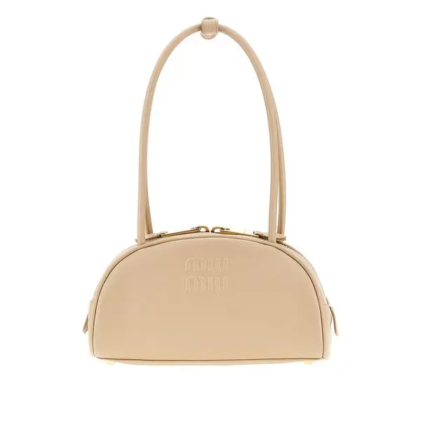 Miu Miu Beau Leather Bag - Beige