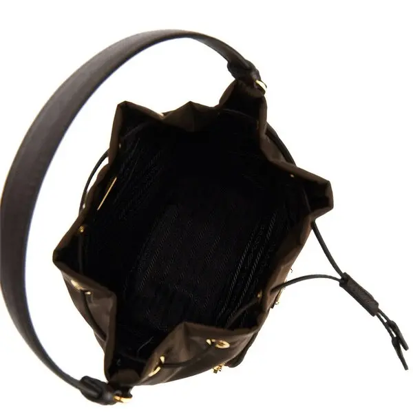 Prada Re-nylon Duet Bucket Bag - Brown