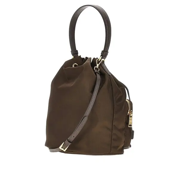 Prada Re-nylon Duet Bucket Bag - Brown