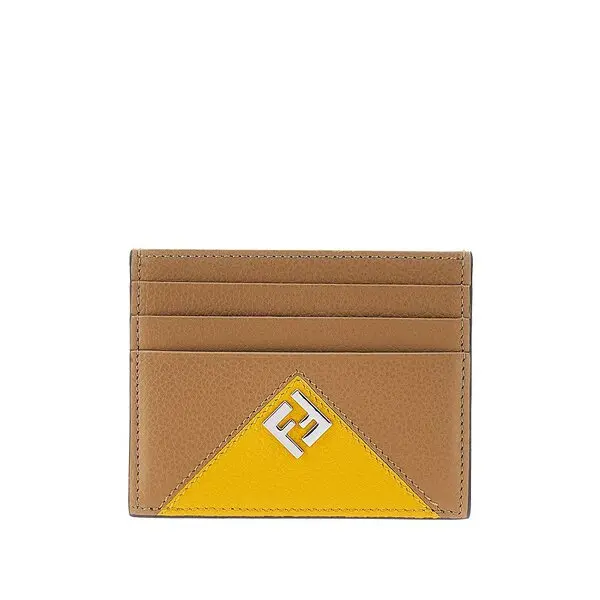 Fendi Lui' Grained Leather Cardholder