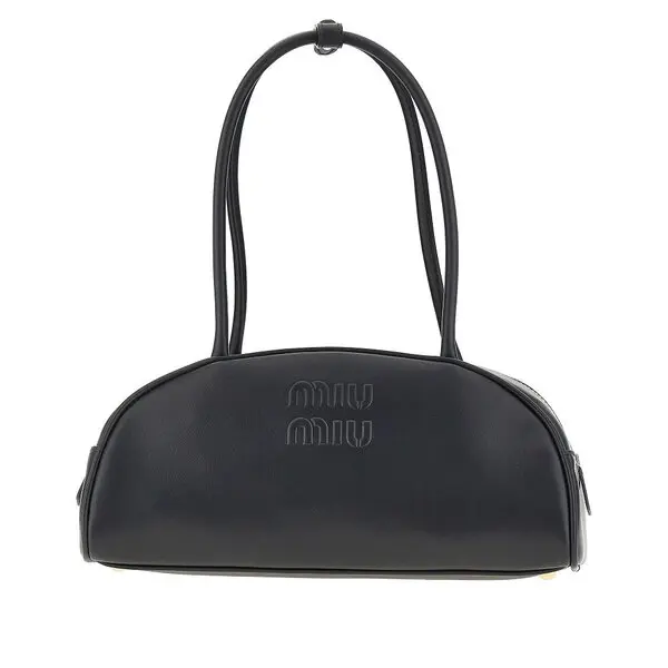 Miu Miu Leather Medium 'beau' Bag - Black