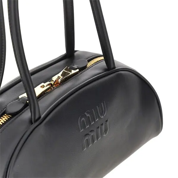 Miu Miu Leather Medium 'beau' Bag - Black