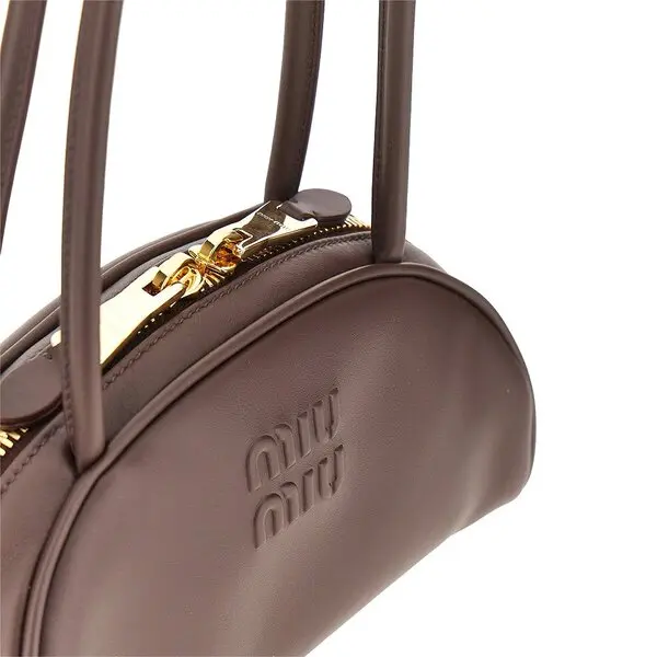 Miu Miu Beau' Leather Bag - Brown