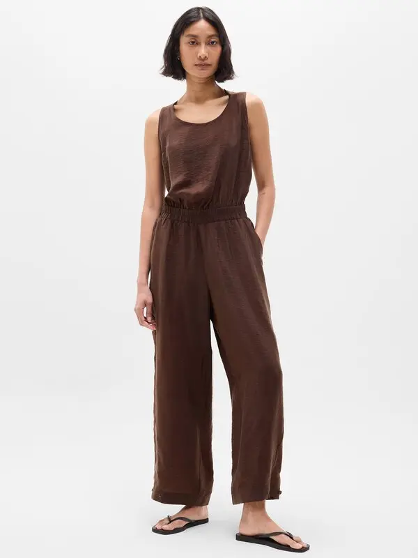 Athleta Reverie Jumpsuit - Woodland