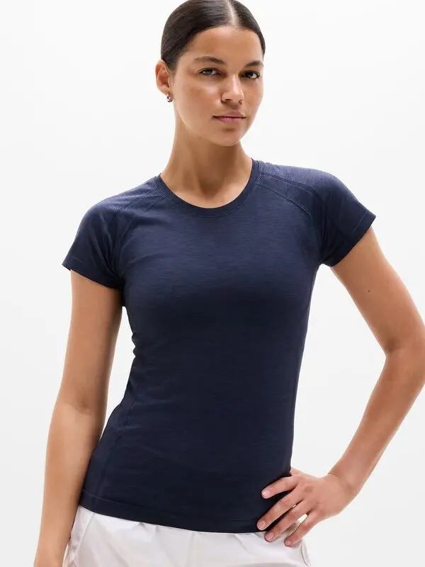 Athleta Momentum Flex Tee - Navy