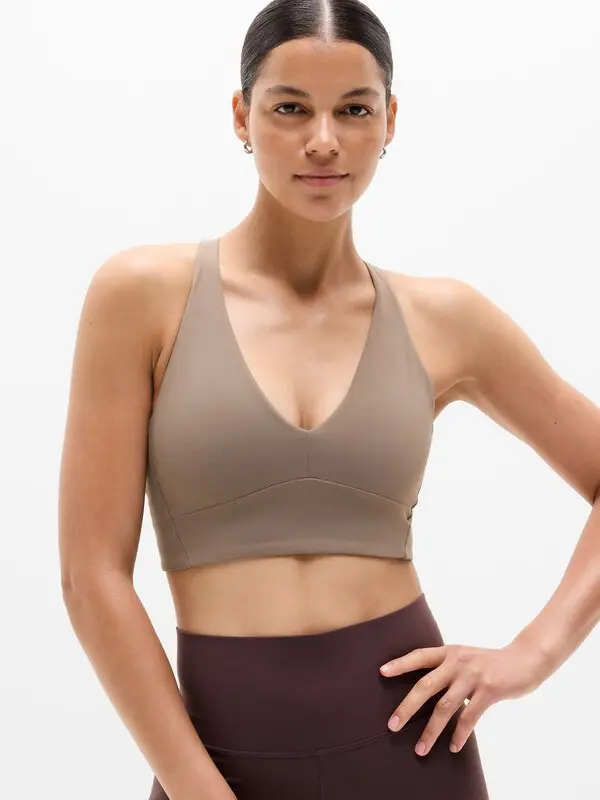 Athleta Transcend Longline Bra A-c - Umber