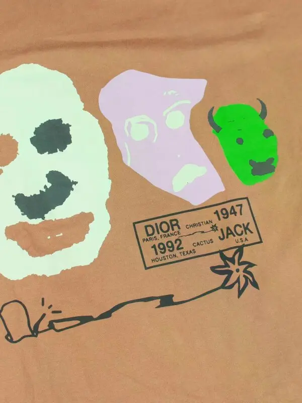 Dior X Travis Scott Cactus Jack Graphic-print T-shirt