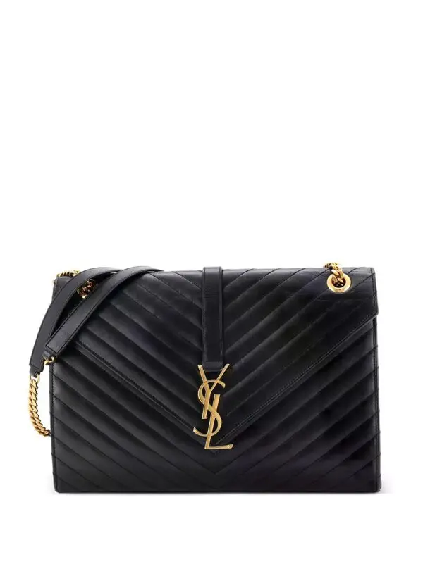 Saint Laurent Classic Monogram Envelope Satchel Bag