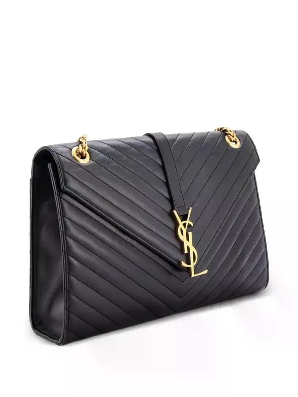 Saint Laurent Classic Monogram Envelope Satchel Bag