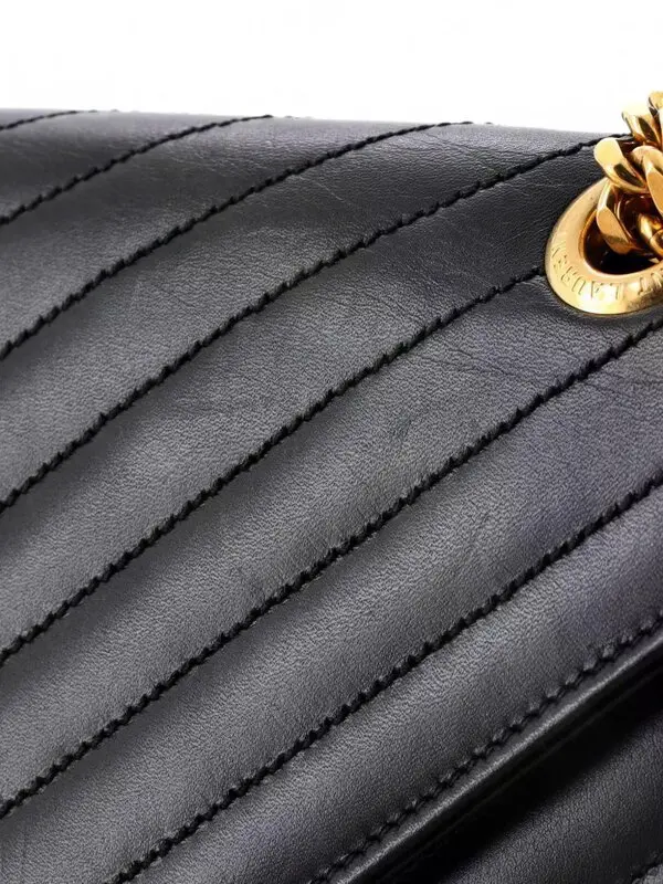 Saint Laurent Classic Monogram Envelope Satchel Bag