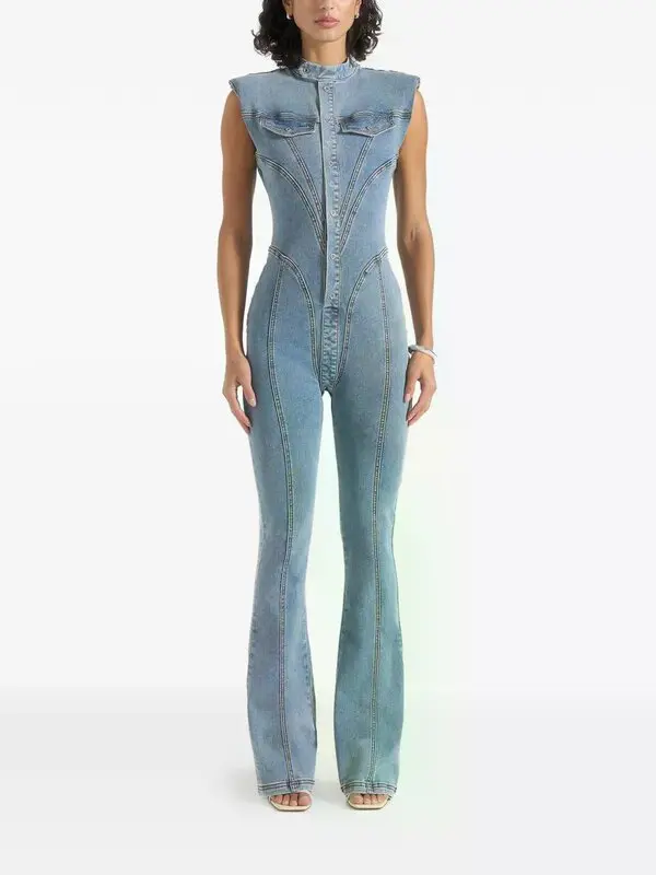 Manière De Voir Annette Flared Jumpsuit - Blue