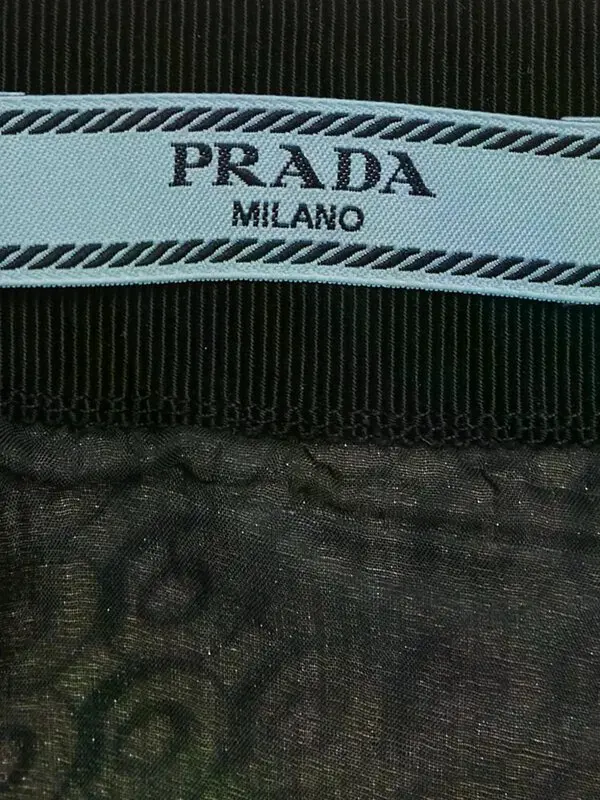 Prada Printed Silk Mini Skirt
