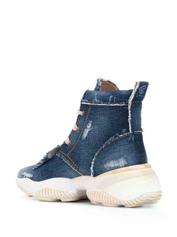 Hogan Interaction Denim High-top Sneakers