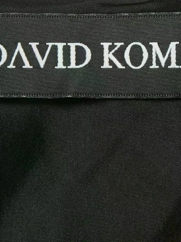 David Koma Hologram Vinyl-trim Skirt Set