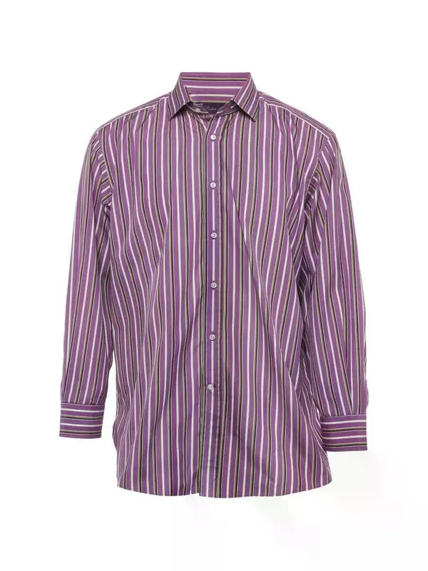 Ralph Lauren Striped Poplin Shirt - Purple