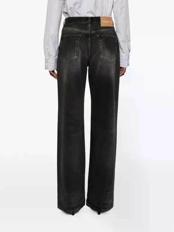 HAIKURE Straight Leg Jeans With Faded Effect