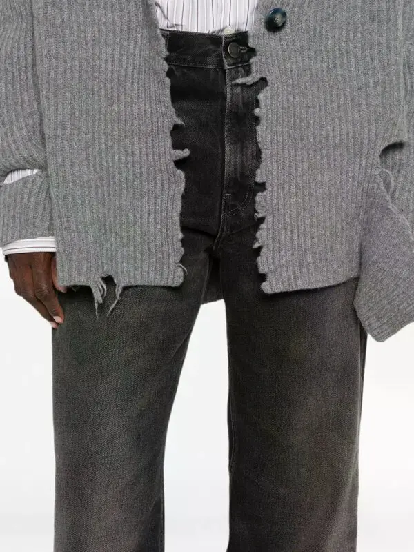 HAIKURE Straight Leg Jeans With Faded Effect