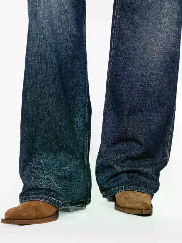 HAIKURE Korea Faded Wide-leg Jeans