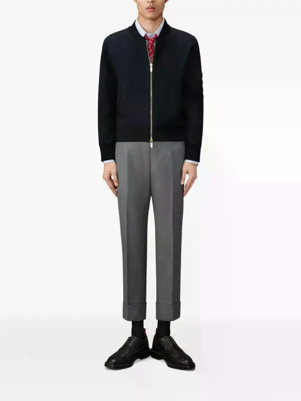 Thom Browne 4-bar Ottoman Milano-stitch Bomber Jacket