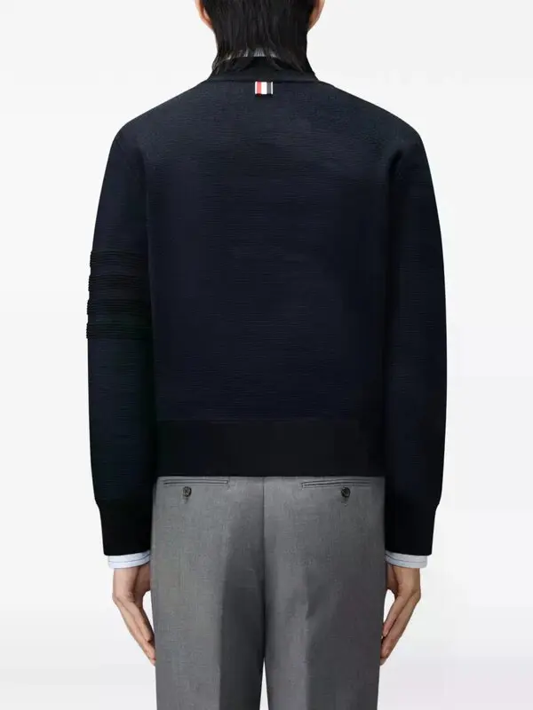Thom Browne 4-bar Ottoman Milano-stitch Bomber Jacket
