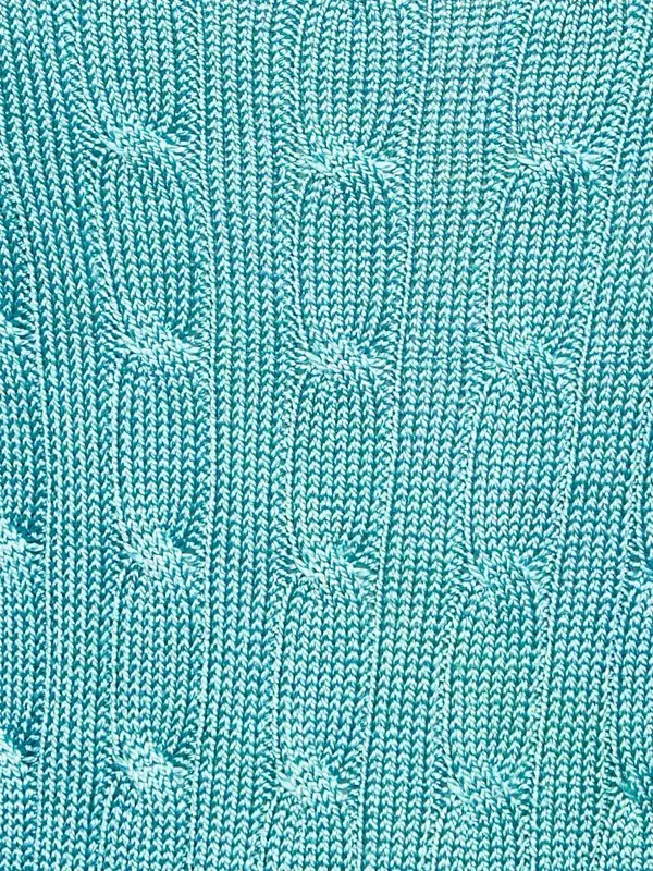 Ralph Lauren Silk Cable Knit Tank Top
