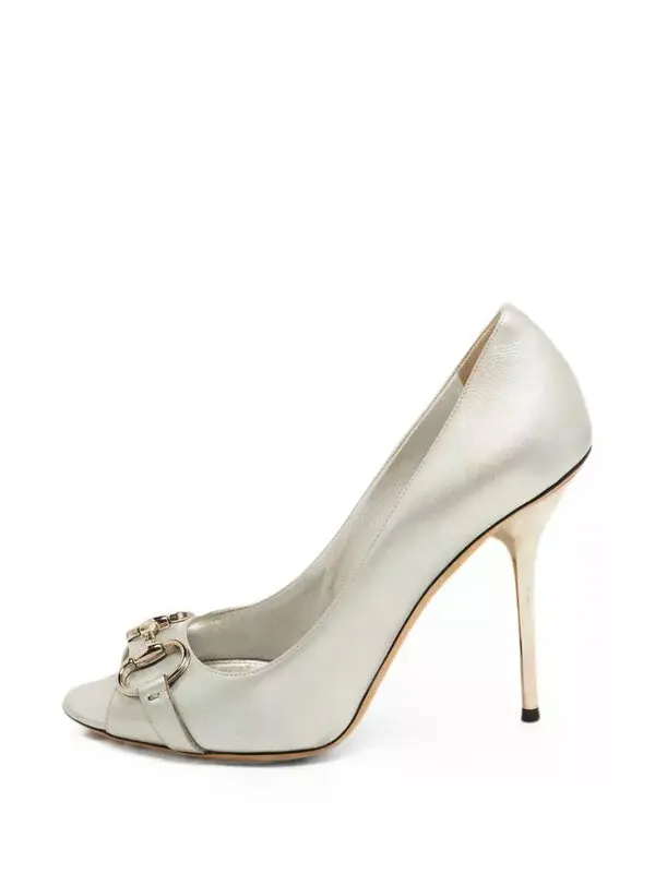 Gucci Horsebit Peep-toe Pumps