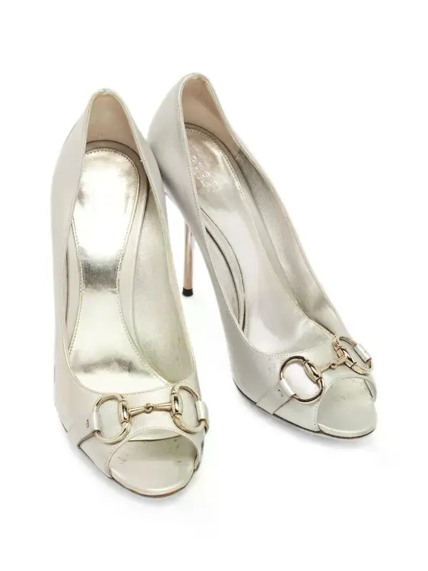 Gucci Horsebit Peep-toe Pumps
