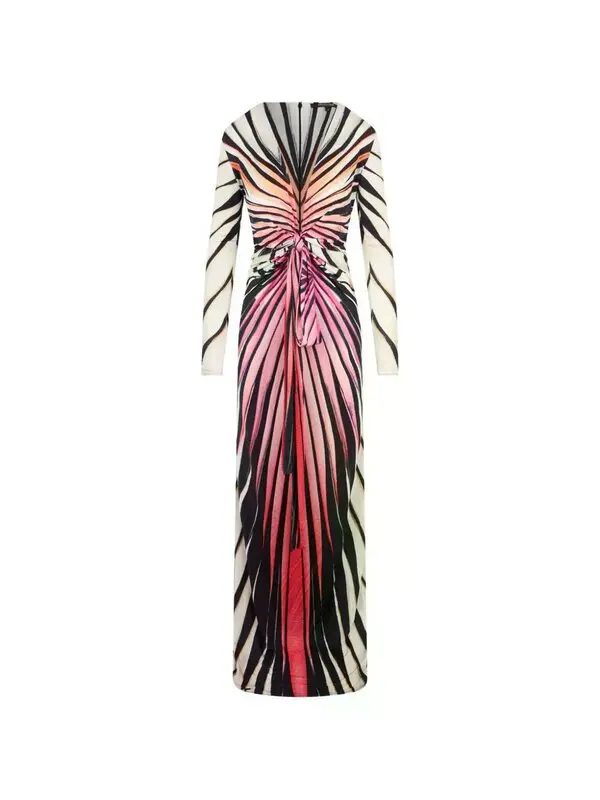Roberto Cavalli Printed Maxi Dress - Black