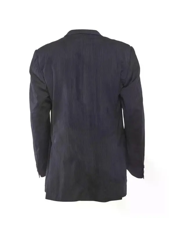 Burberry Single-breasted Pinstripe Wool Blazer