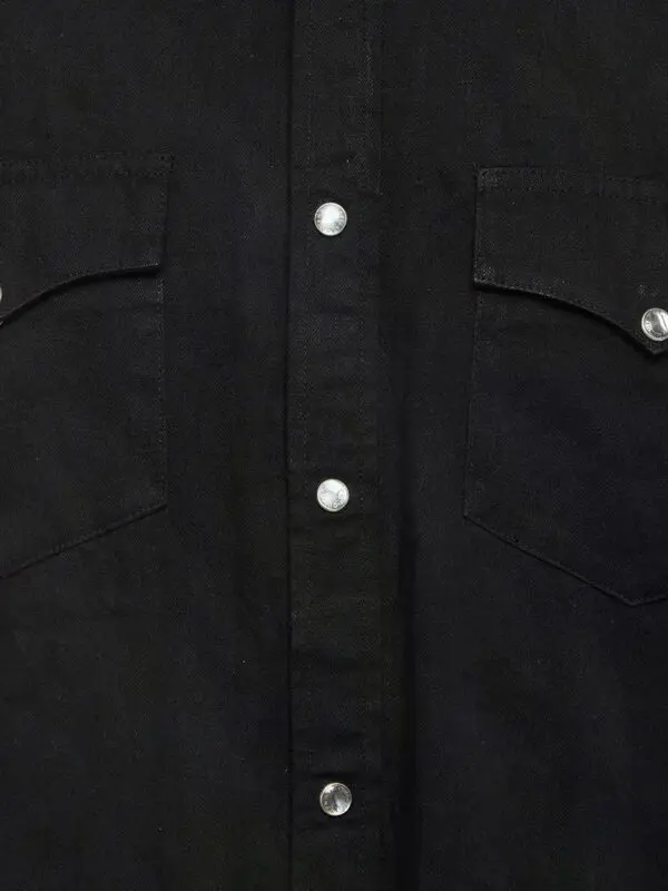 Alexander McQueen Embroidered Logo Denim Shirt