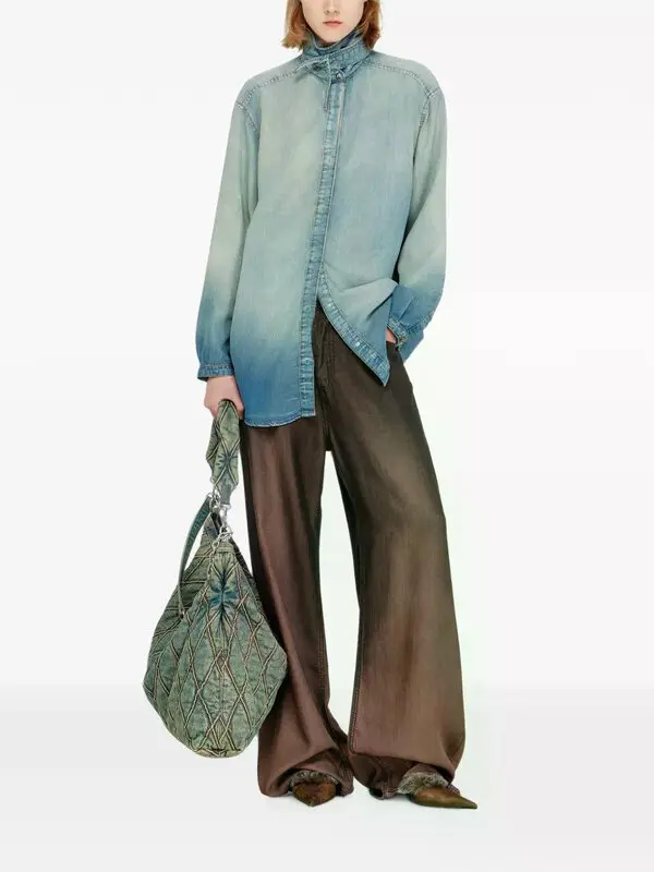 DIESEL® Marbled Fluid Denim Shirt