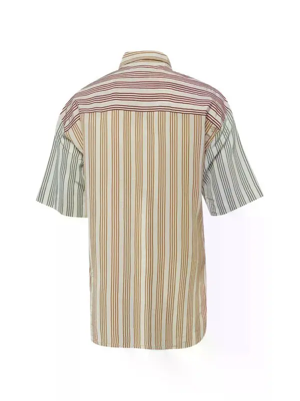 Sandro Leopold Striped Satin Shirt - Neutrals