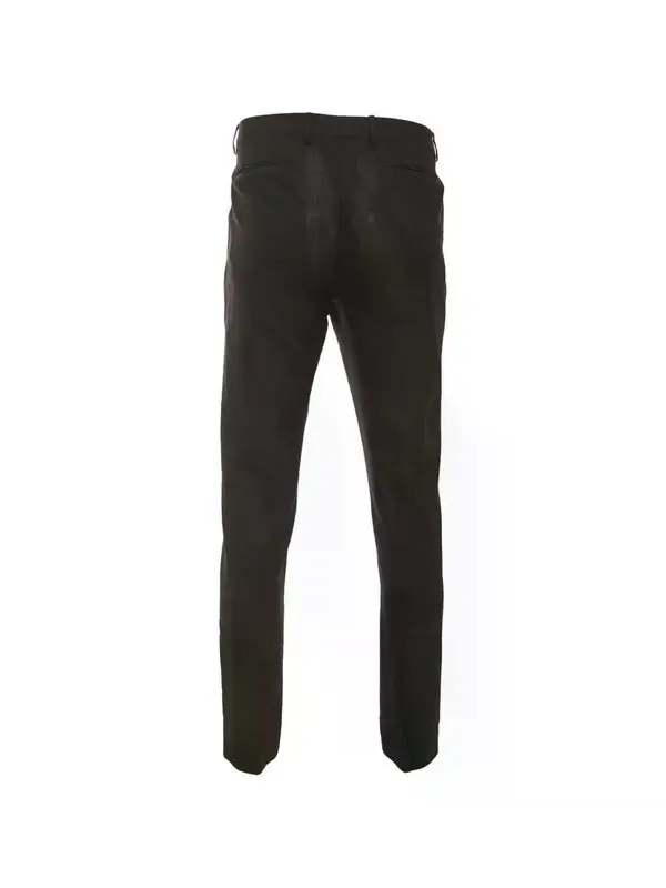 Dior Black Wool Windowpane Pattern Trousers