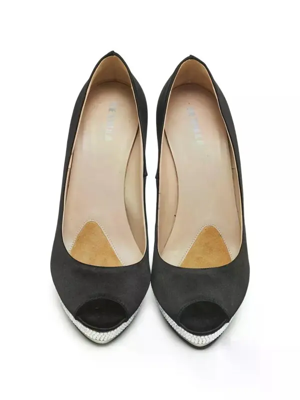 LE SILLA Embellished Peep-toe Pumps