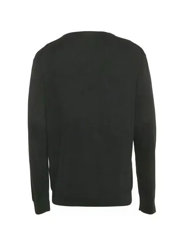 Polo Ralph Lauren Embroidered V-neck Sweater - Black
