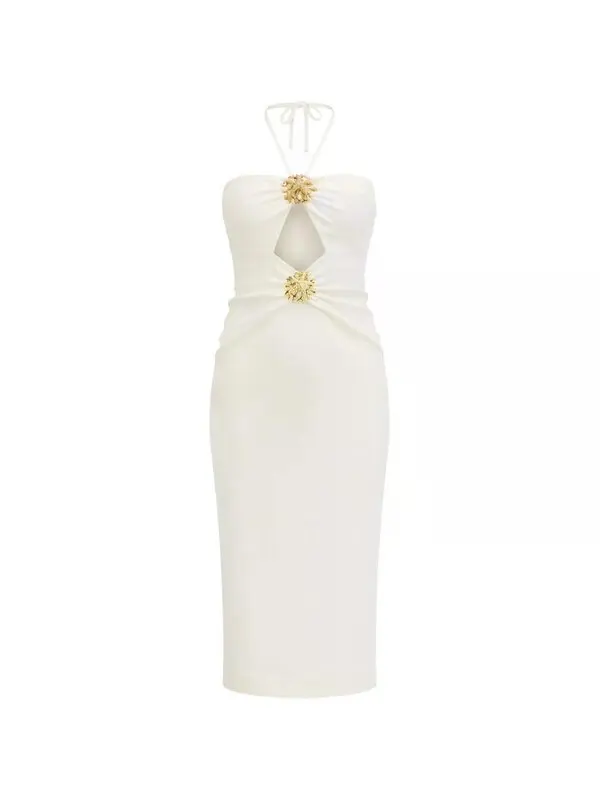 PatBO Luna Knit Midi Dress - Neutrals