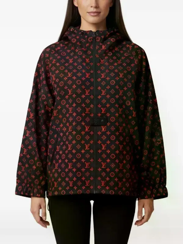 LOUIS VUITTON Monogram Print Windbreaker Jacket