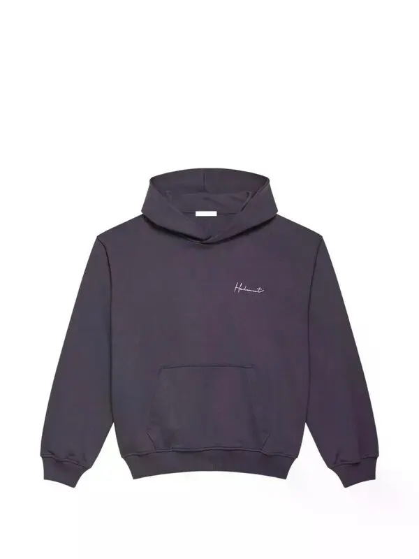 Helmut Lang Logo Embroidered Hoodie