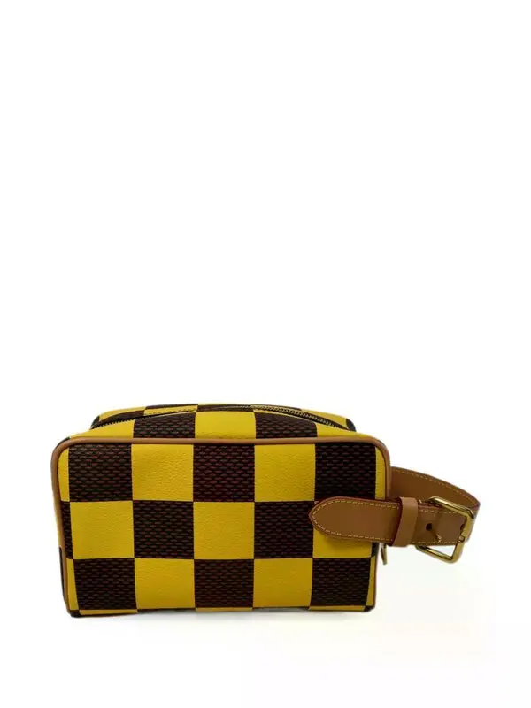 LOUIS VUITTON Damier Pop Locker Dopp Kit Clutch Bag