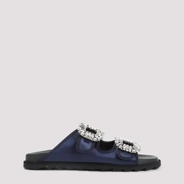 ROGER VIVIER Slidy Viv' Mules In Satin