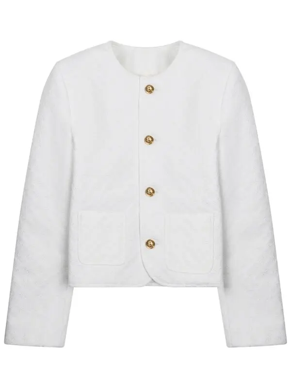 Celine Quilted Cotton Jacket - White
