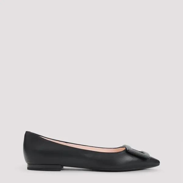 ROGER VIVIER Gommettine Ballerinas In Leather - Black
